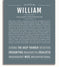 William Personalized Name Meaning Art Prints – Name Stories