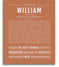 William | Name Art Print – Name Stories