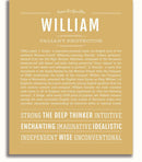 William | Name Art Print – Name Stories