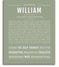 William Personalized Name Meaning Art Prints – Name Stories