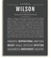 Wilson Personalized Name Meaning Art Prints – Name Stories
