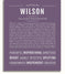 Wilson | Name Art Print – Name Stories
