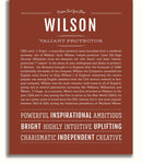 Wilson | Name Art Print – Name Stories