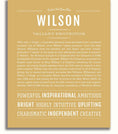 Wilson | Name Art Print – Name Stories