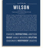 Wilson Personalized Name Meaning Art Prints – Name Stories