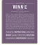 Winnie | Name Art Print – Name Stories