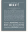 Winnie | Name Art Print – Name Stories
