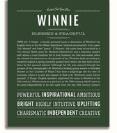 Winnie | Name Art Print – Name Stories