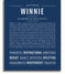 Winnie | Name Art Print – Name Stories
