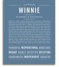 Winnie | Name Art Print – Name Stories