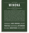 Winona Personalized Name Meaning Art Prints – Name Stories