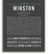 Winston Personalized Name Meaning Art Prints – Name Stories