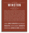Winston Personalized Name Meaning Art Prints – Name Stories
