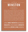 Winston Personalized Name Meaning Art Prints – Name Stories