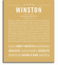 Winston Personalized Name Meaning Art Prints – Name Stories
