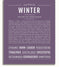 Winter | Name Art Print – Name Stories