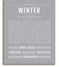 Winter | Name Art Print – Name Stories