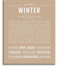 Winter Personalized Name Meaning Art Prints – Name Stories