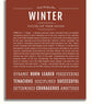 Winter Personalized Name Meaning Art Prints – Name Stories