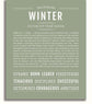 Winter | Name Art Print – Name Stories