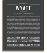 Wyatt | Name Art Print – Name Stories