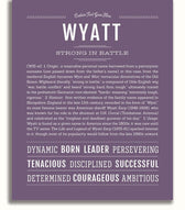 Wyatt | Name Art Print – Name Stories