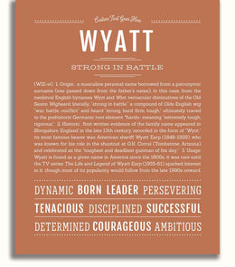 Wyatt | Name Art Print – Name Stories
