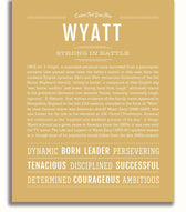 Wyatt | Name Art Print – Name Stories