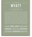 Wyatt | Name Art Print – Name Stories