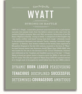 Wyatt | Name Art Print – Name Stories