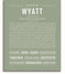 Wyatt | Name Art Print – Name Stories