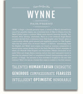 Wynne | Name Art Print – Name Stories