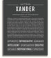 Xander | Name Art Print – Name Stories