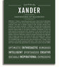 Xander | Name Art Print – Name Stories