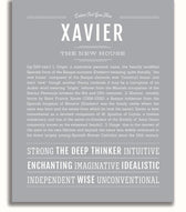 Xavier | Name Art Print – Name Stories