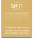 Xavier | Name Art Print – Name Stories