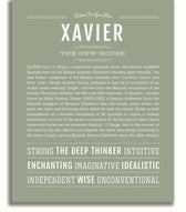 Xavier | Name Art Print – Name Stories