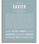 Xavier Personalized Name Meaning Art Prints – Name Stories