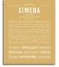 Ximena Personalized Name Meaning Art Prints – Name Stories