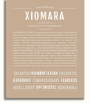 Xiomara Personalized Name Meaning Art Prints – Name Stories