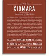 Xiomara Personalized Name Meaning Art Prints – Name Stories