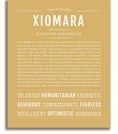 Xiomara | Name Art Print – Name Stories