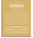 Xiomara | Name Art Print – Name Stories