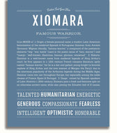 Xiomara Personalized Name Meaning Art Prints – Name Stories