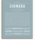 Xiomara | Name Art Print – Name Stories