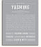 Yasmine Personalized Name Meaning Art Prints – Name Stories