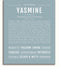 Yasmine Personalized Name Meaning Art Prints – Name Stories