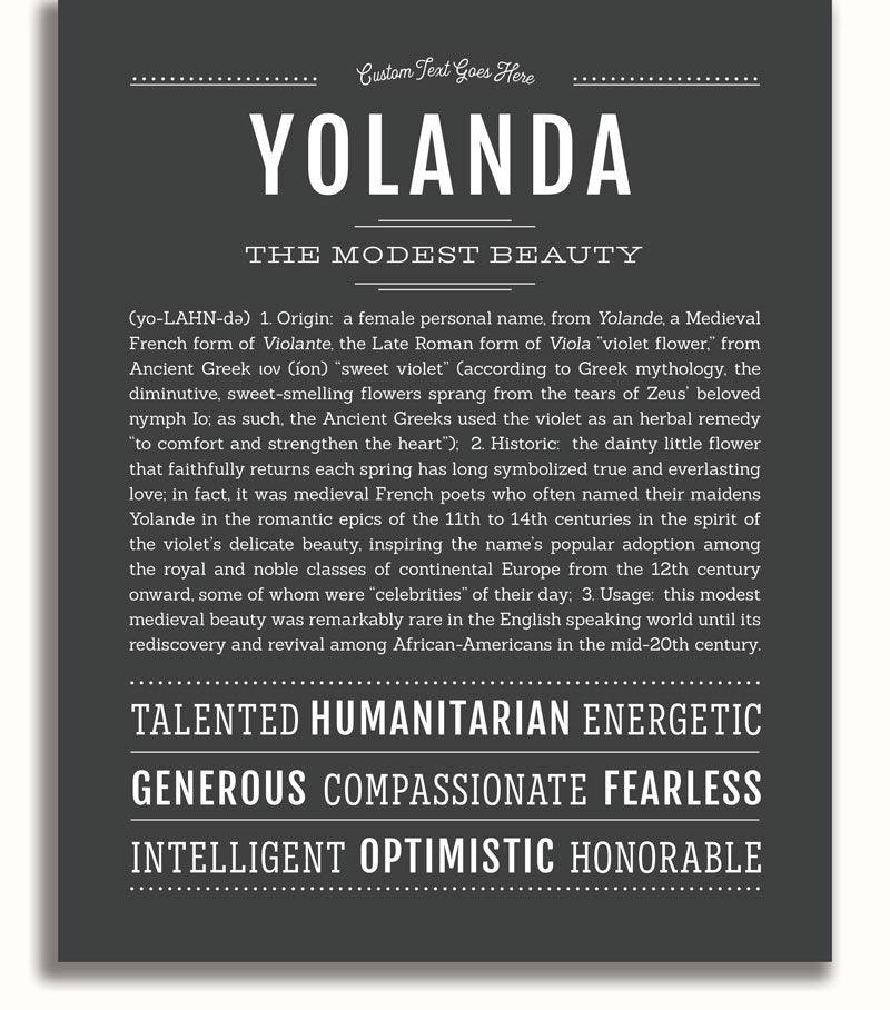 Yolanda Name Coloring Page