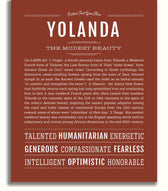 Yolanda | Name Art Print – Name Stories