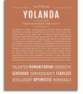 Yolanda | Name Art Print – Name Stories